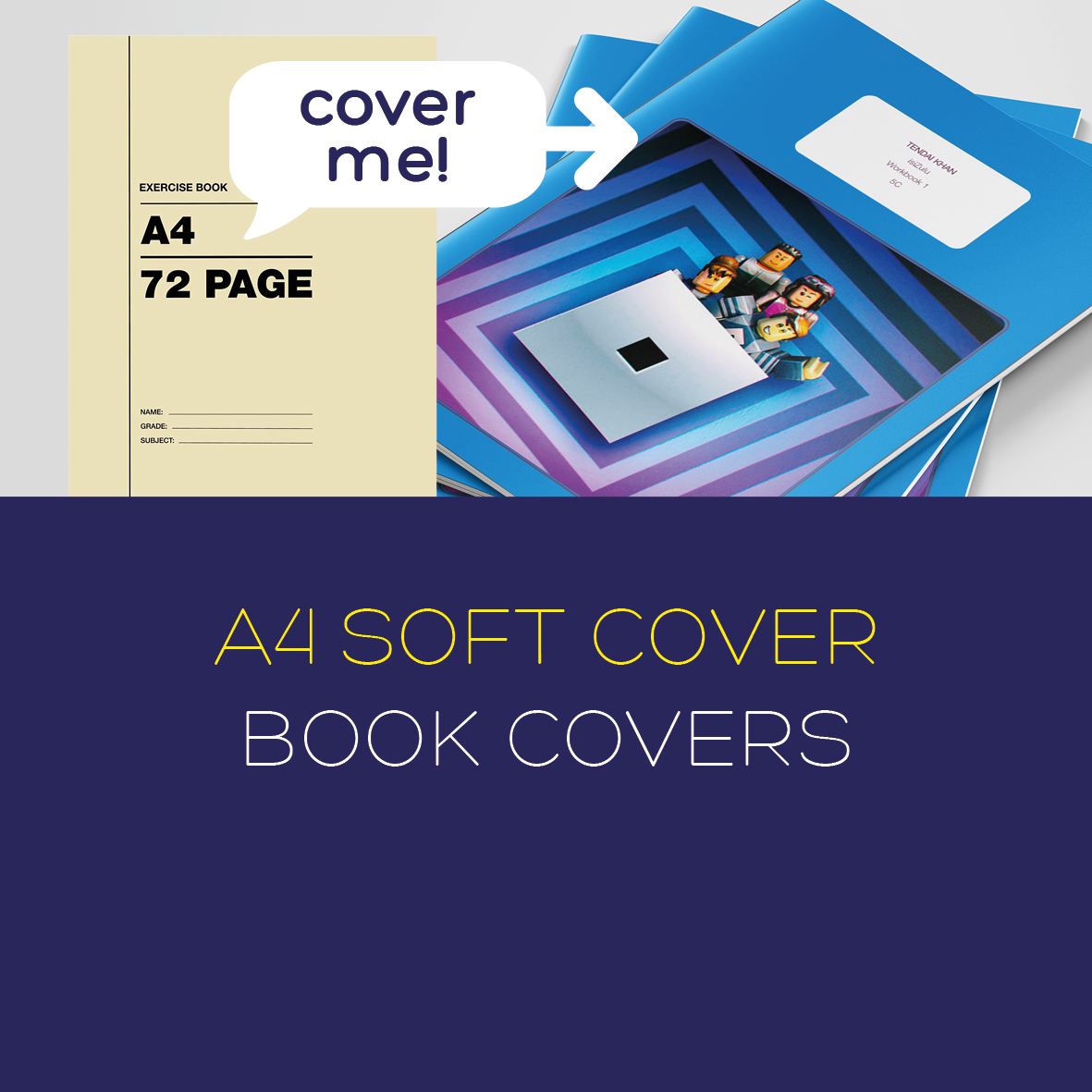 A4 Soft Cover Book Cover | PRINT N DELIVER